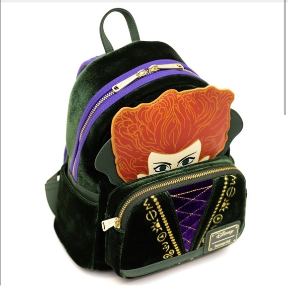 Loungefly | Bags | Hocus Pocus Disney Loungefly Winfred Velvet Backpack ...